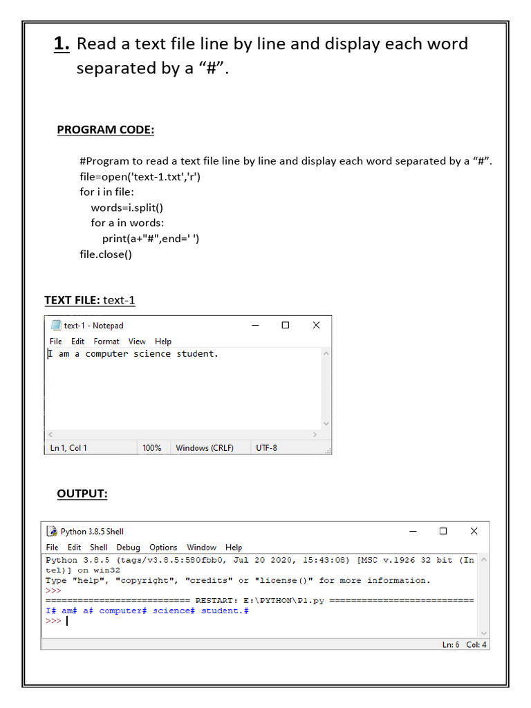 Computer Science Practical File Pdf Letter Case Queue Abstract Data Type