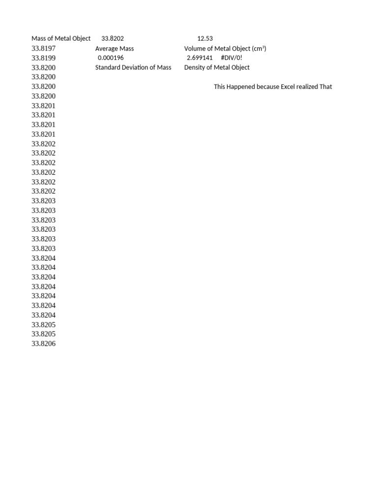 Excel Calculation Practice | PDF