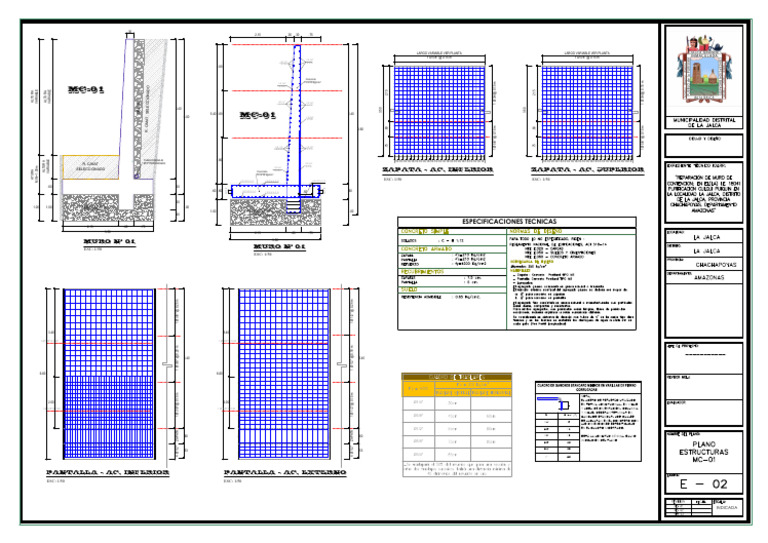 Zapata - Ac. Inferior Zapata - Ac. Superior: Especificaciones Tecnicas ...