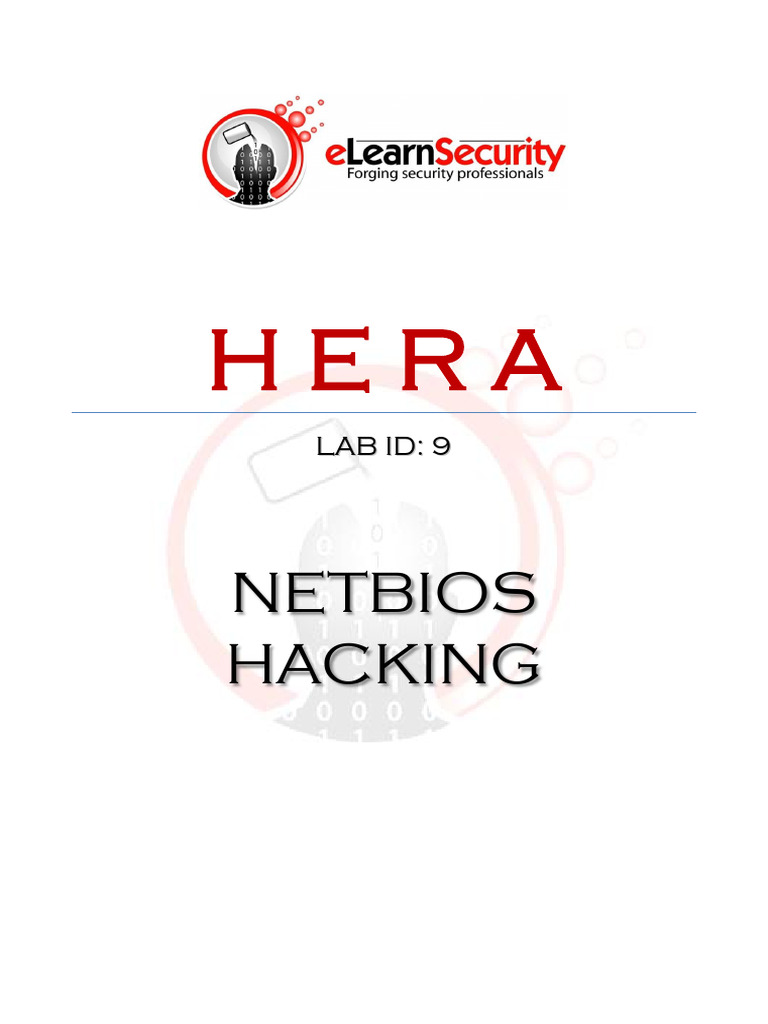 Lab 09.0 - NetBIOS Hacking | PDF | Computing | Computer Networking