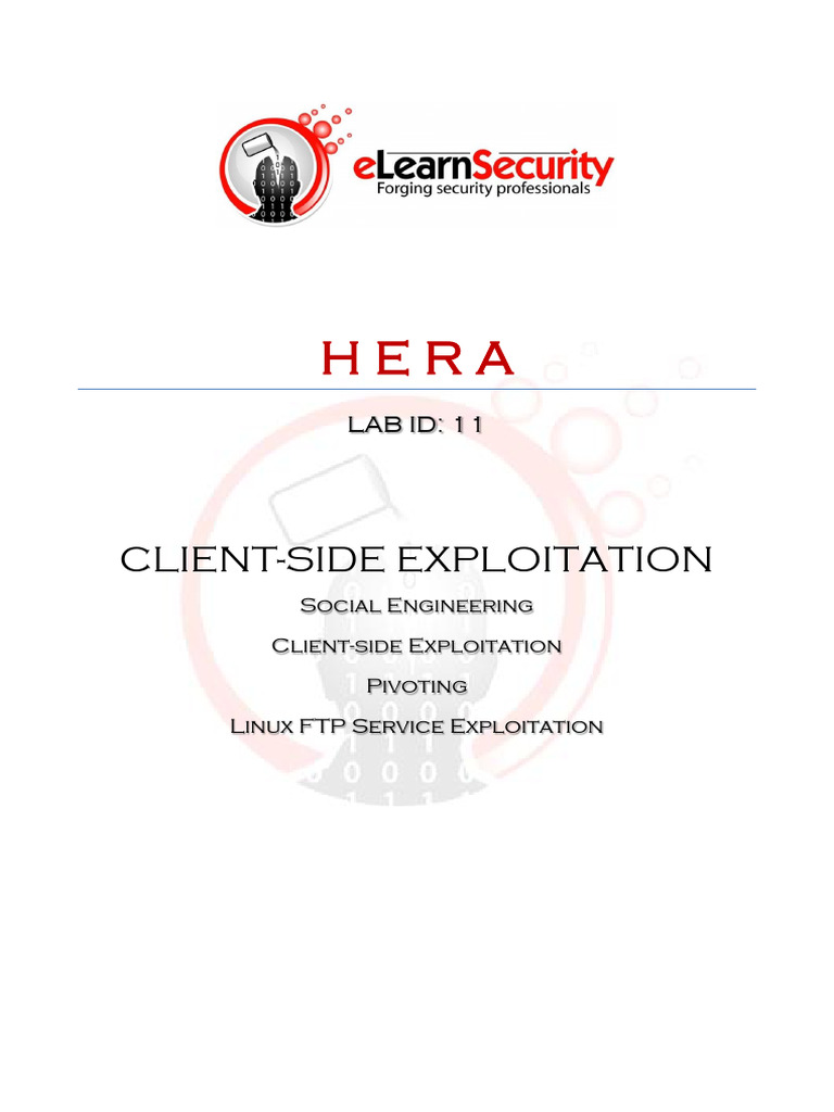 Lab 11.0 - Client-side Exploitation | PDF | Internet Architecture | Telecommunications