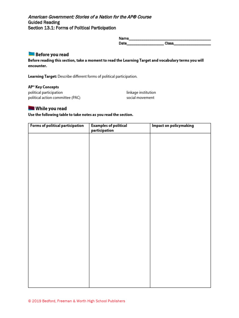 AP GoPo Unit 5 Reading Guide | PDF | Political Action Committee ...