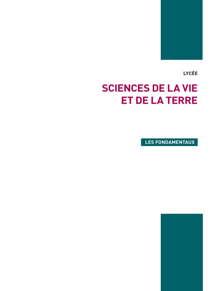 Fondamentaux 2ndesvt | PDF