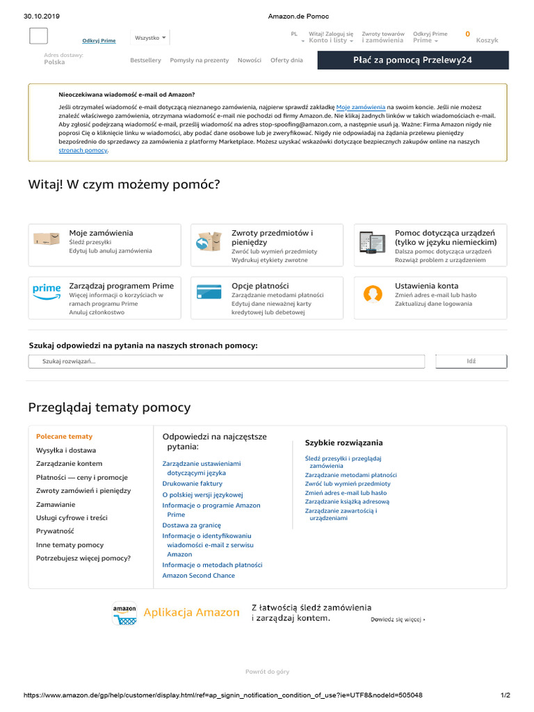 Amazon - de Pomoc - 1 | PDF
