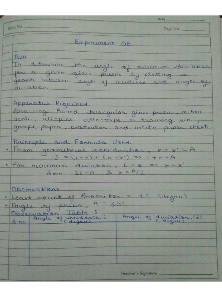 Physics Experiment 6 | PDF