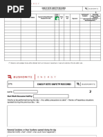 Daily HSE Report | PDF