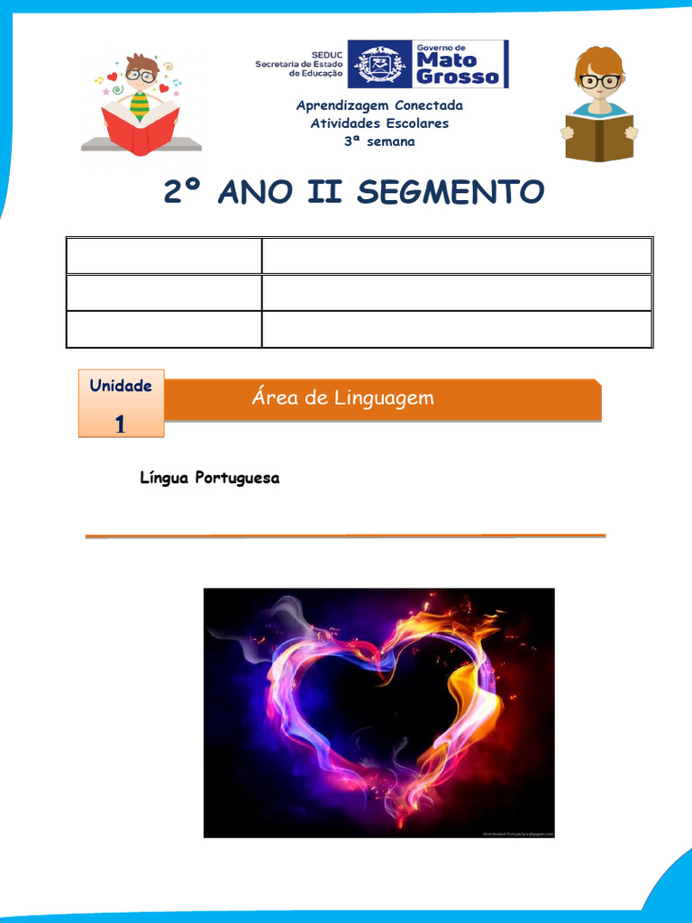 Atividade - Escolar - 3 - Semana - 2 - Ano - EF - EJA - II Segmento | PDF | Linha (Geometria ...
