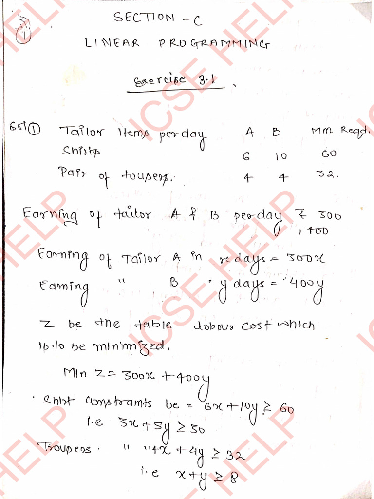 Chapter C-3 Linear Progression | PDF