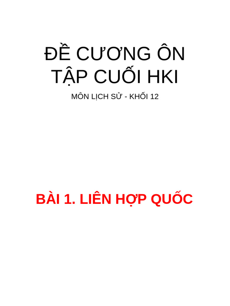 On Tap Kiem Tra HK1 | PDF