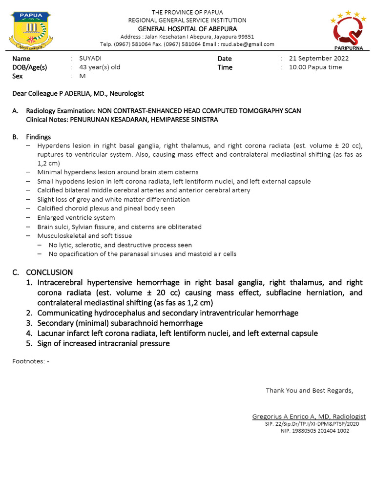 SUYADI | PDF | Causes Of Death | Clinical Medicine
