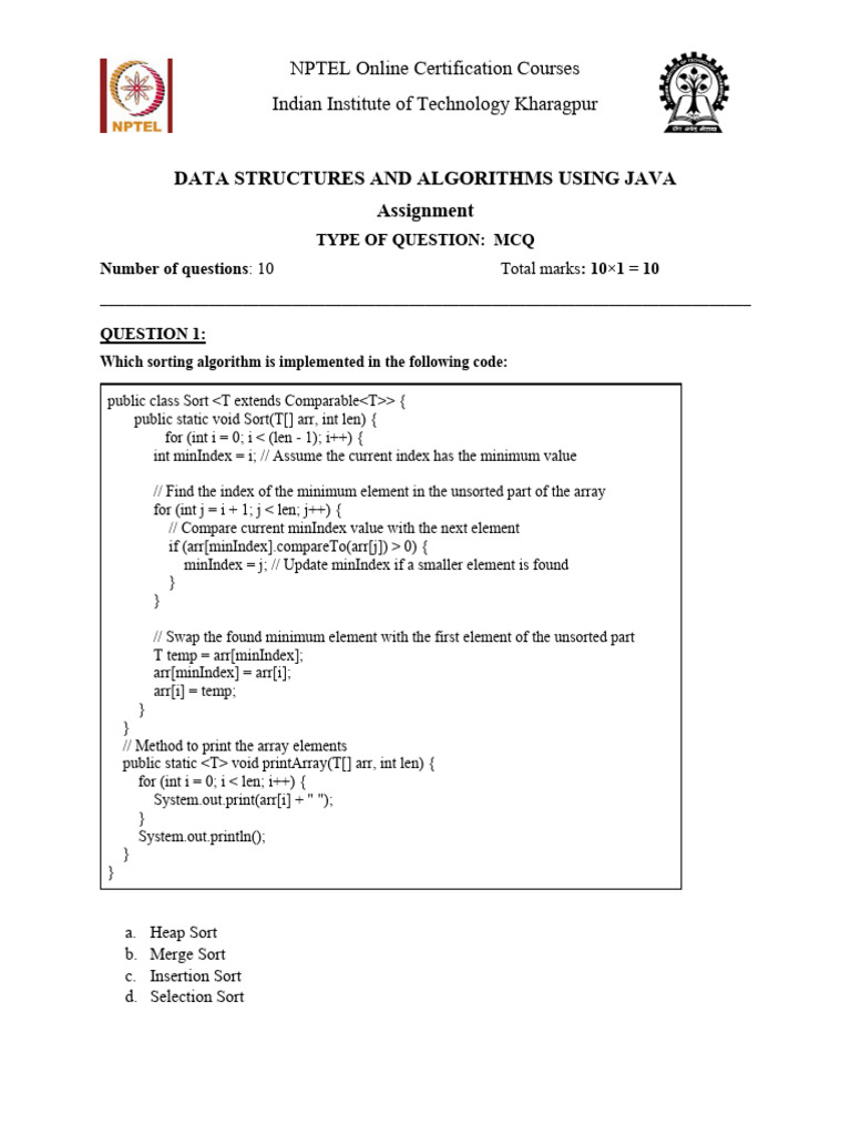 Week-11 Assignment - July - 2024 | PDF | Programming Paradigms | Algorithms And Data Structures