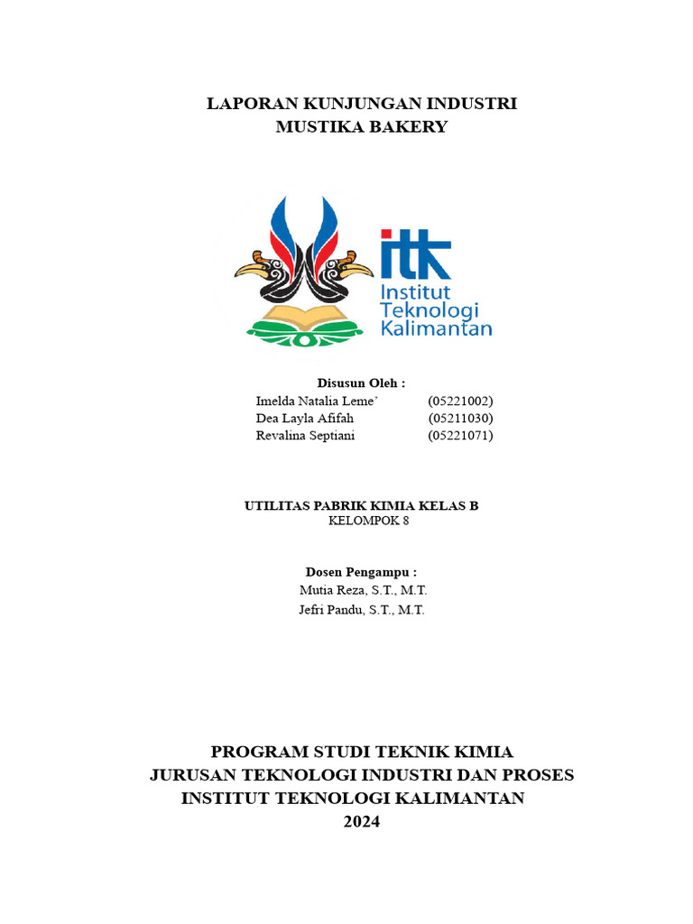 Laporan Tubes Upk Mustika Bakery - 1 - Compressed | PDF | Teknologi & Rekayasa
