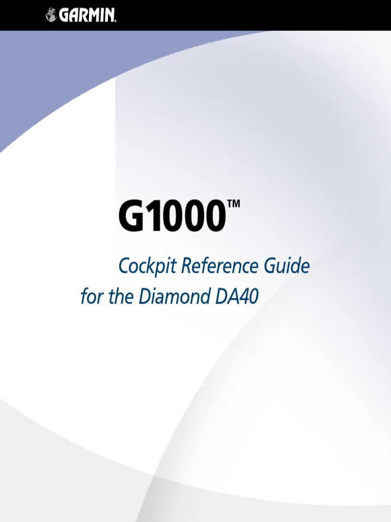 G1000 Diamond CockpitReferenceGuide DA40 DA40F0369.10orlater | PDF | Aviation | Navigation