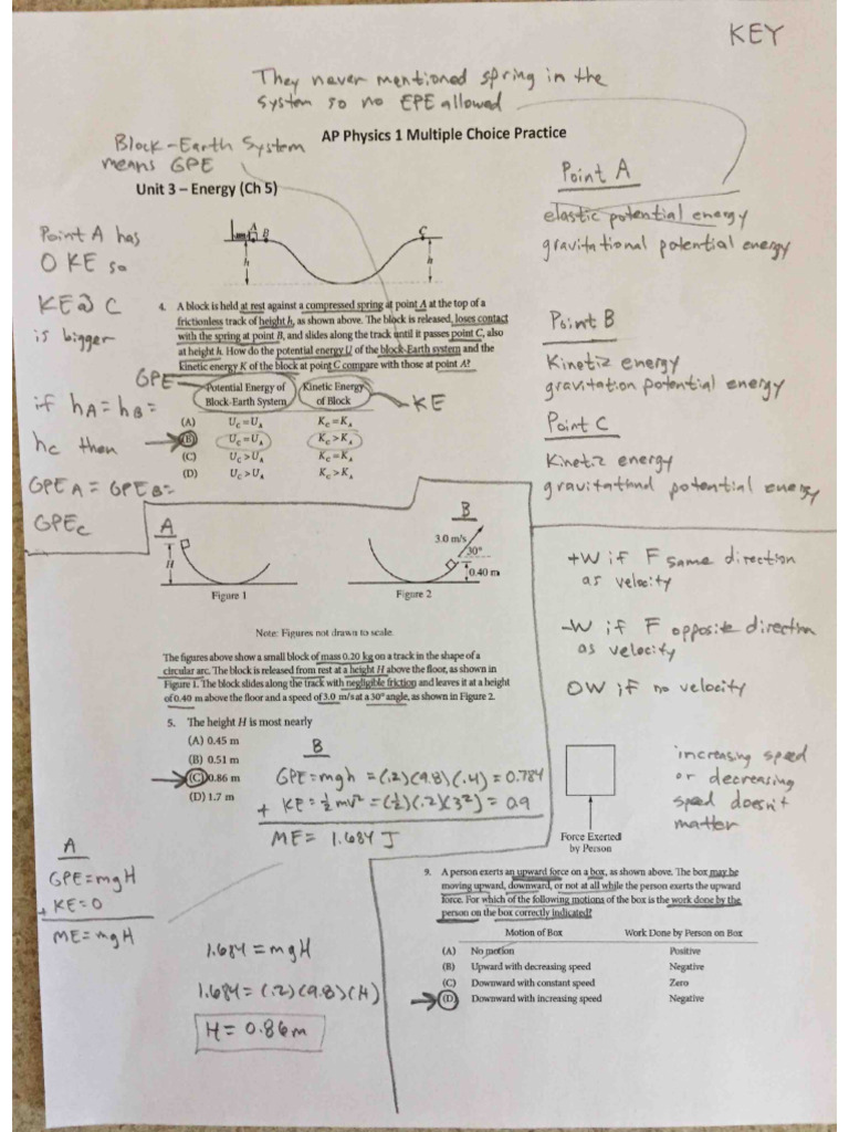 AP 1 U3 MC Practice KEY | PDF