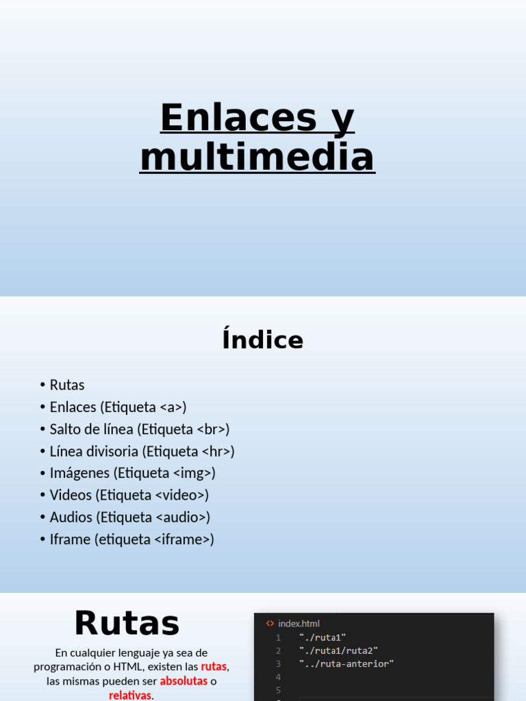 3 - Enlaces y Archivos Externos | PDF | HTML | Hipervínculo