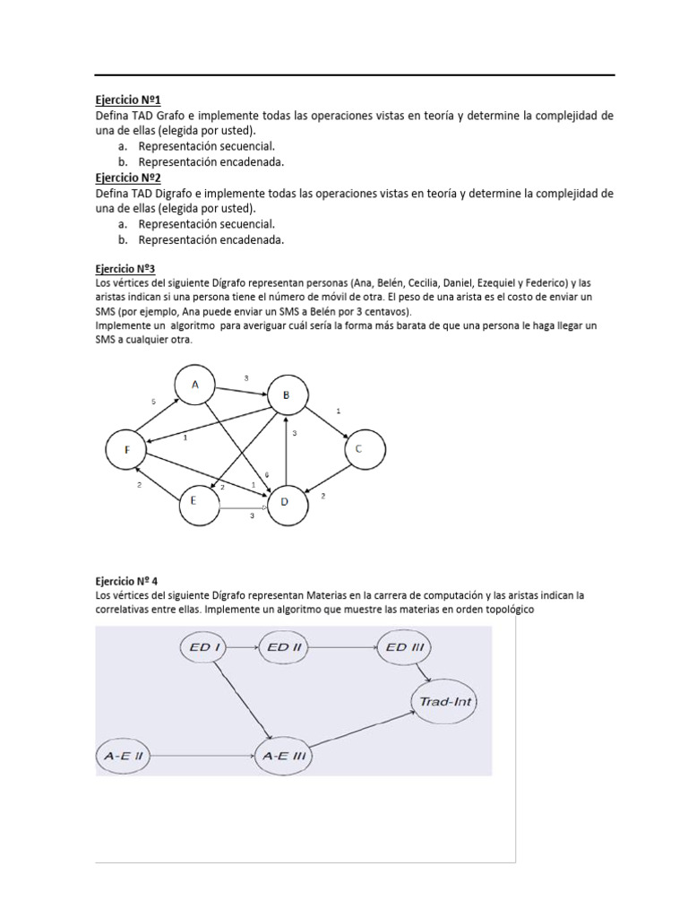 Edapráctico Nº 6 Grafo | PDF