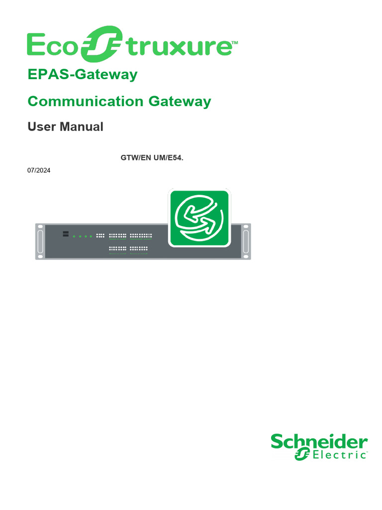 Epas Gateway en Um e54.10 | PDF | Scada | Gateway (Telecommunications)