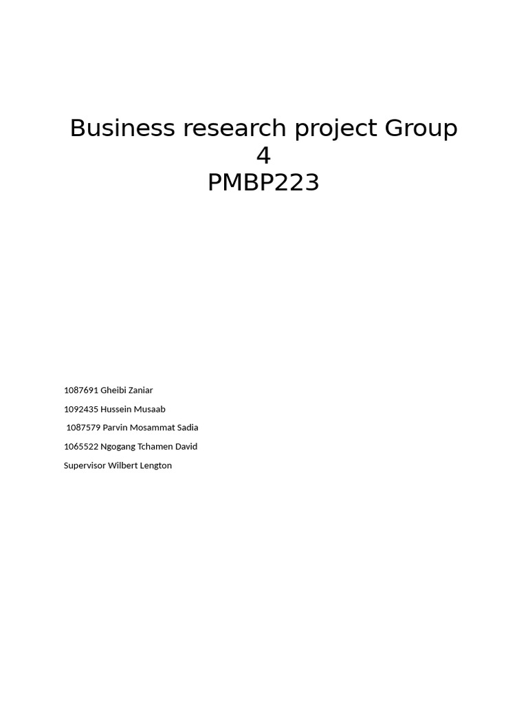 Business Research Project Group 4 4 | PDF | Electric Vehicle | Taxes