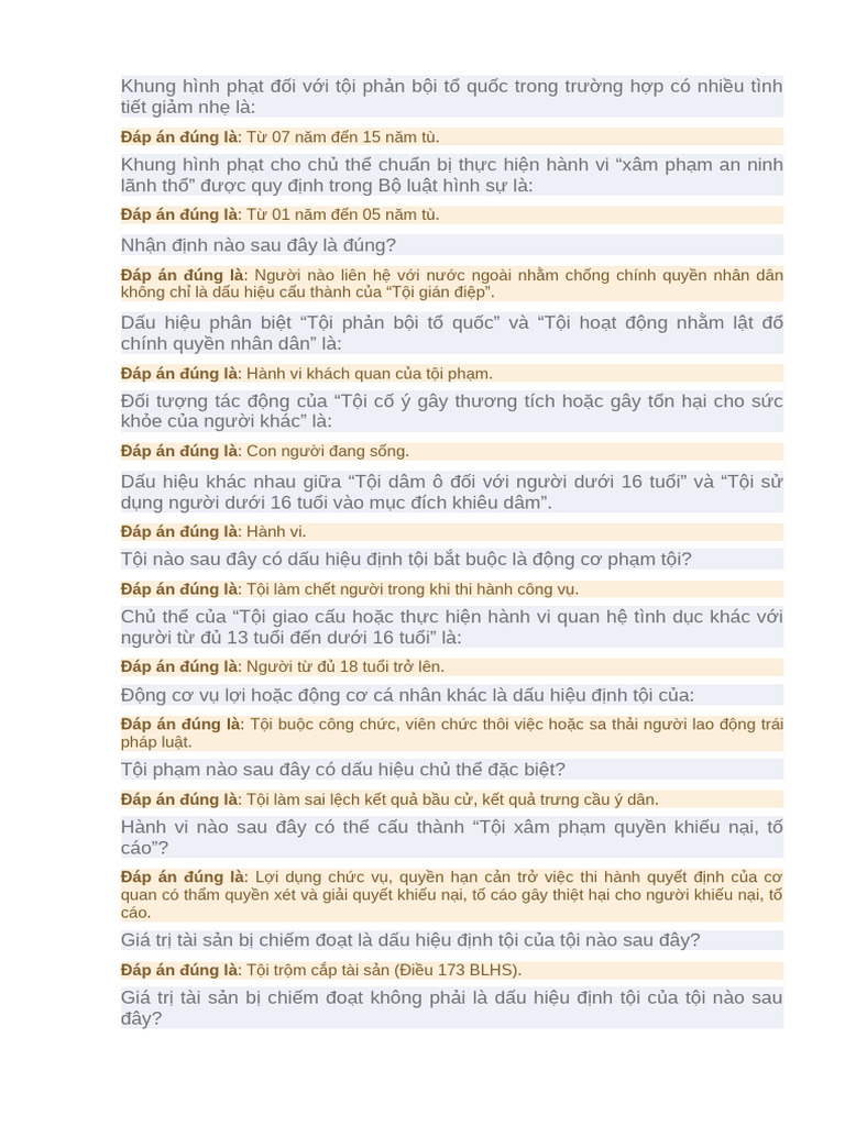 Luyen Tap Truoc Thi 2 | PDF