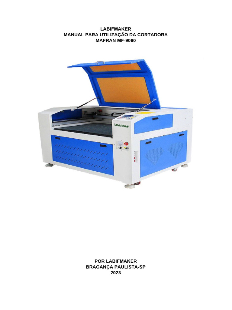Manual Mafran Mf-9060-V2-Corte A Laser | PDF | Programas | Auto Cad