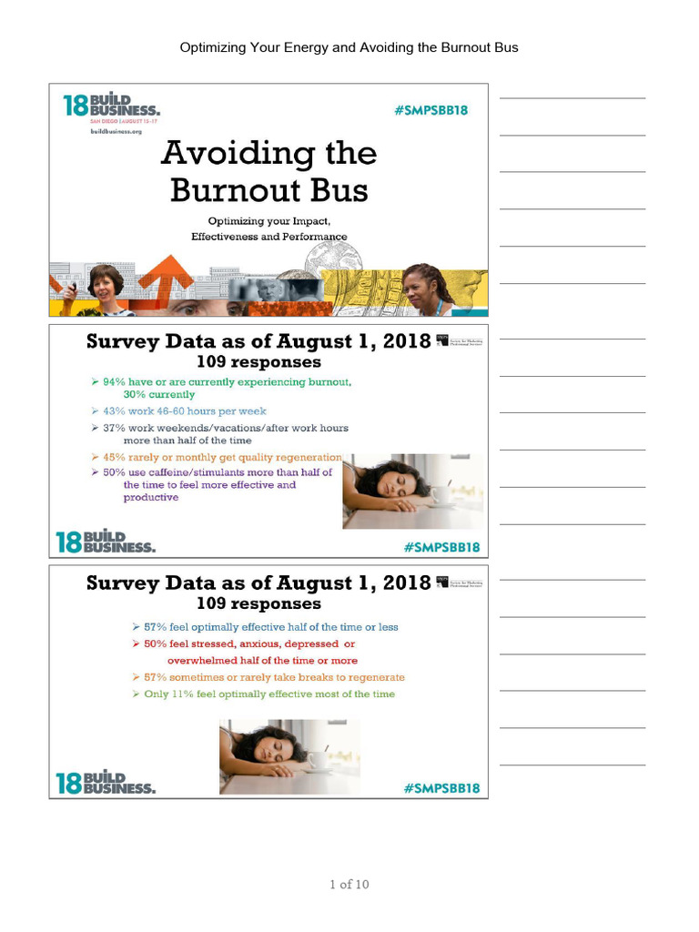 Avoiding The Burnout Bus | PDF