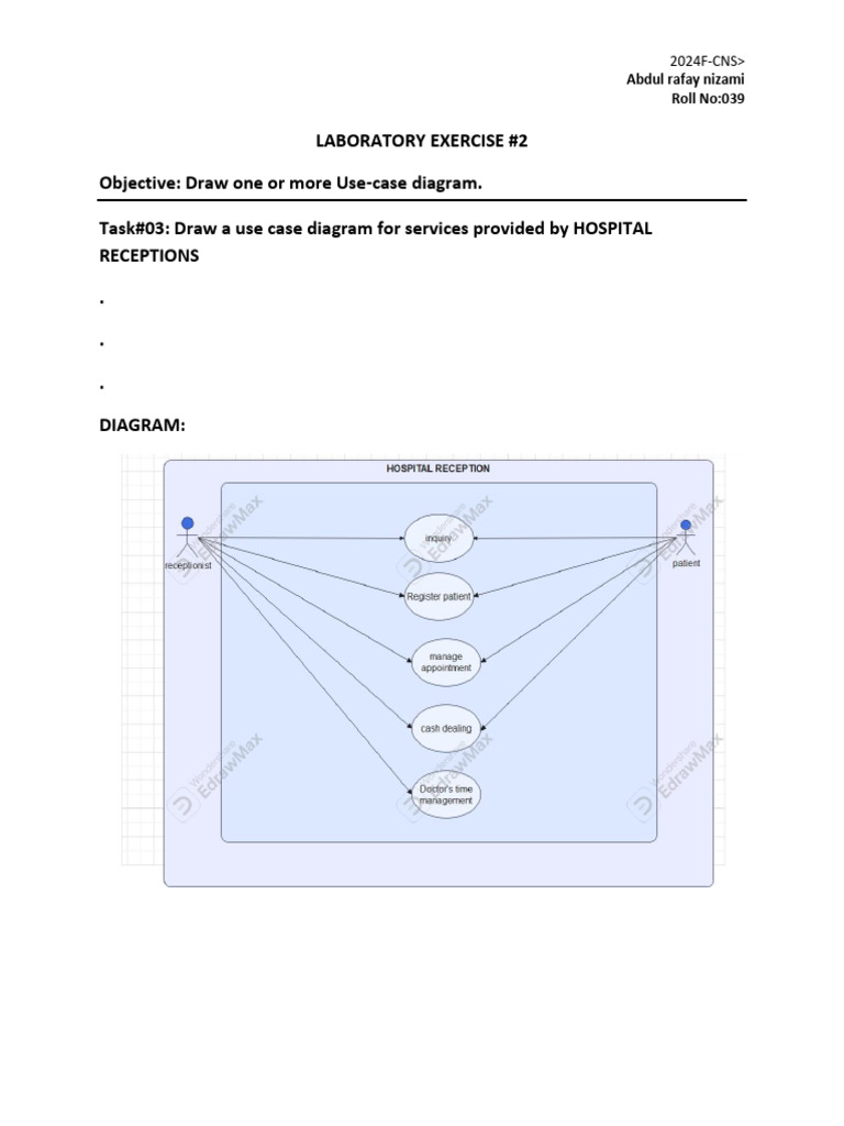 Hospital Reception System | PDF