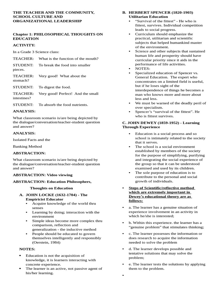 Educational Philosophies and Practices | PDF | Learning | Pedagogy