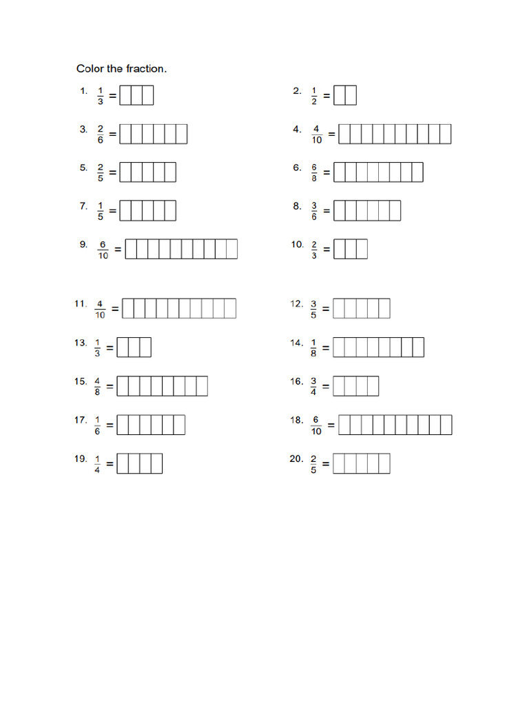 Identifying Fractions | PDF