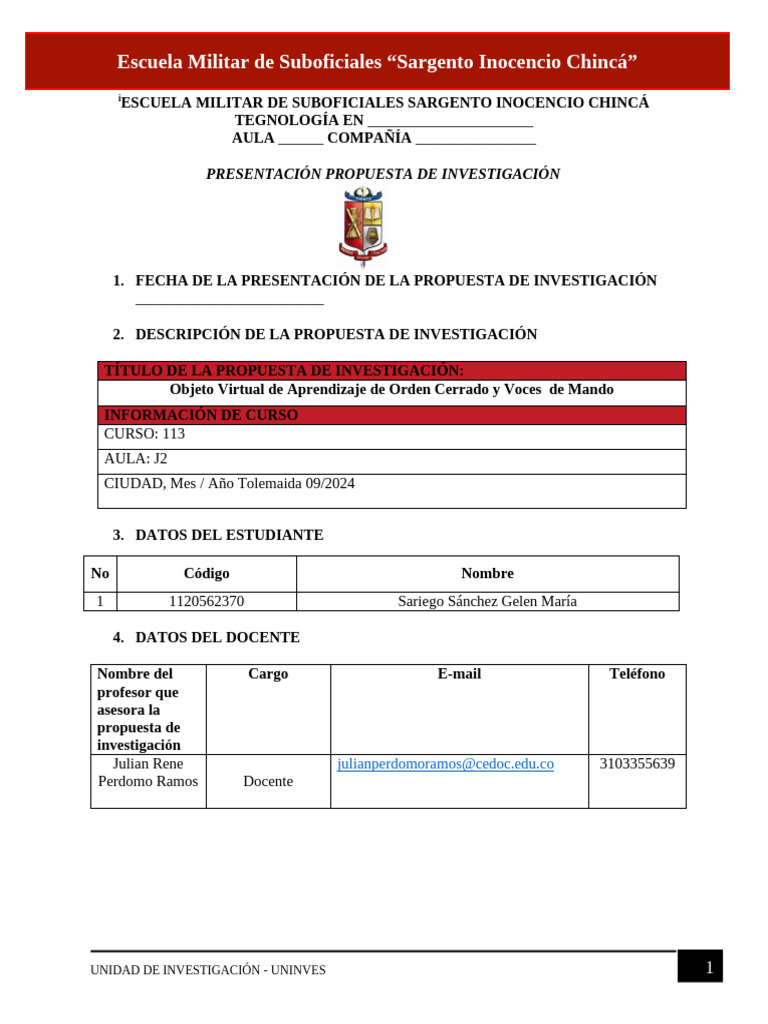 Objeto Virtual de Aprendizaje Militar | PDF | Sargento | Maestros