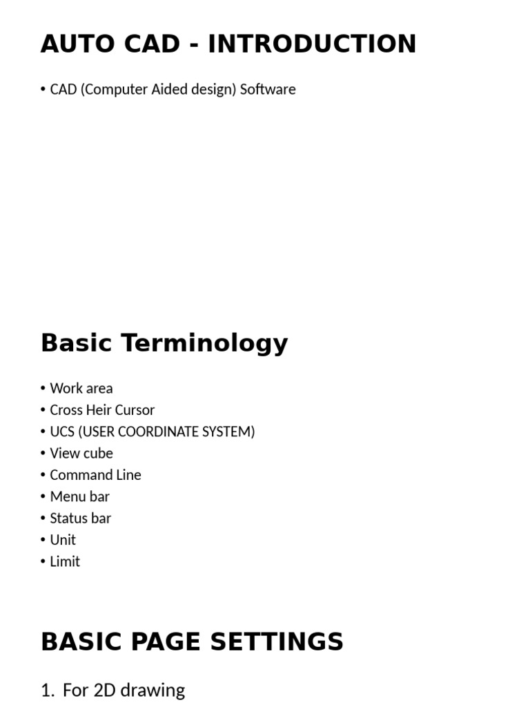 Auto Cad - Introduction | PDF | Computers
