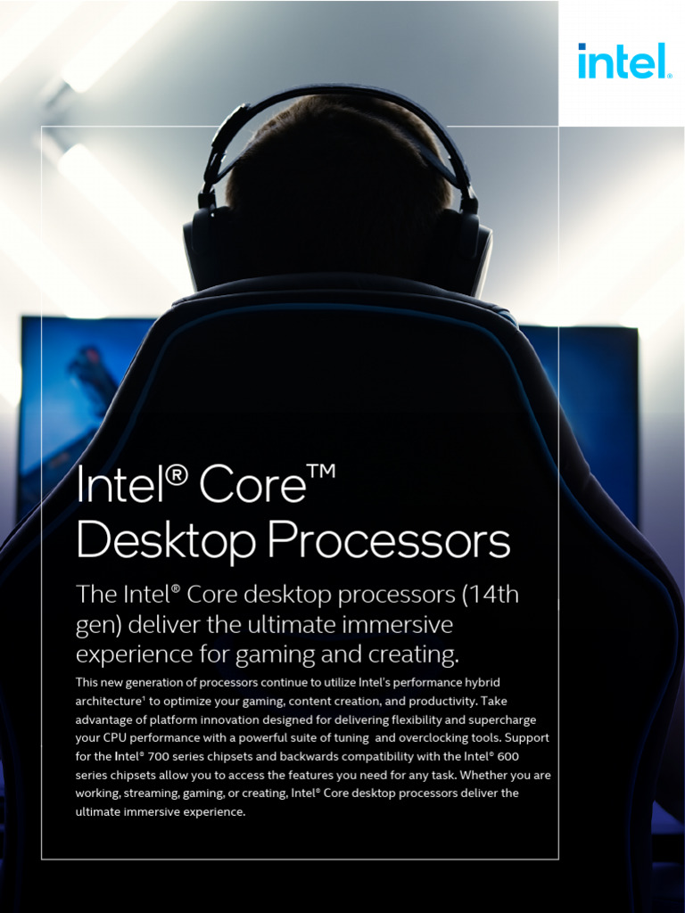 Product Brief Intel Core Desktop Processor | PDF | Intel | Computer Architecture