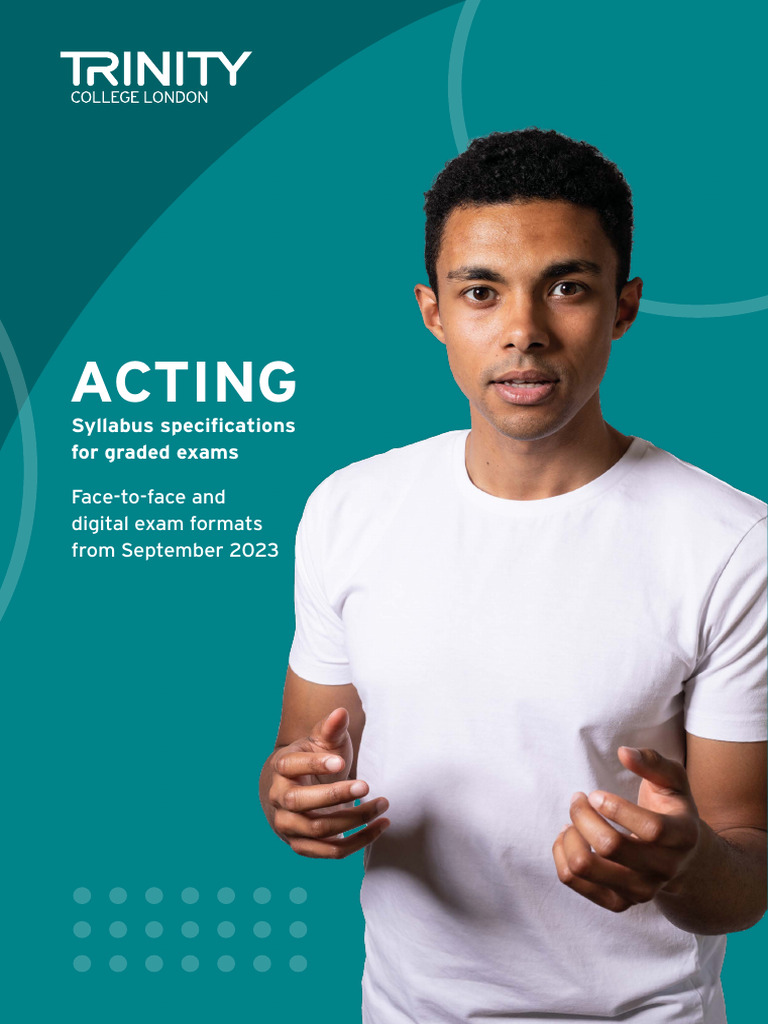 Acting Syllabus Specifications | PDF | Cognition | Learning