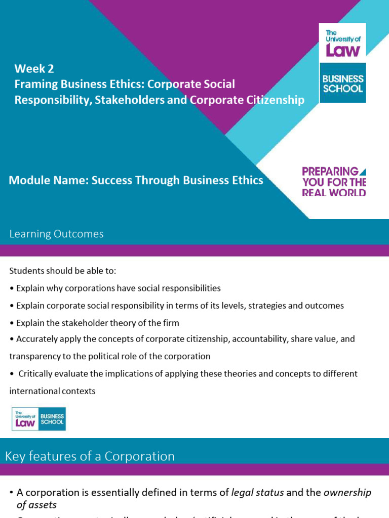 2324 Stbe l7 U02 Ce01 Engage Slides | PDF | Corporate Social ...