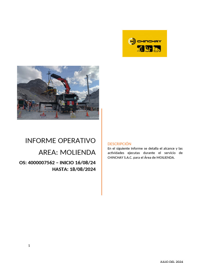 Informe Operativo | PDF | Informática