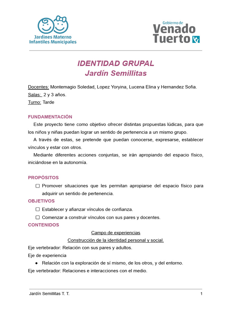 Identidad Grupal | PDF | Comunicación | Experiencia