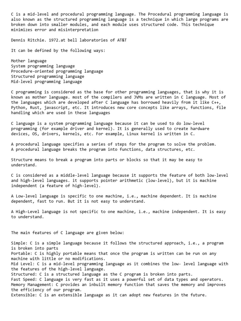 C In Pdf Pointer Computer Programming Variable Computer Science 6257