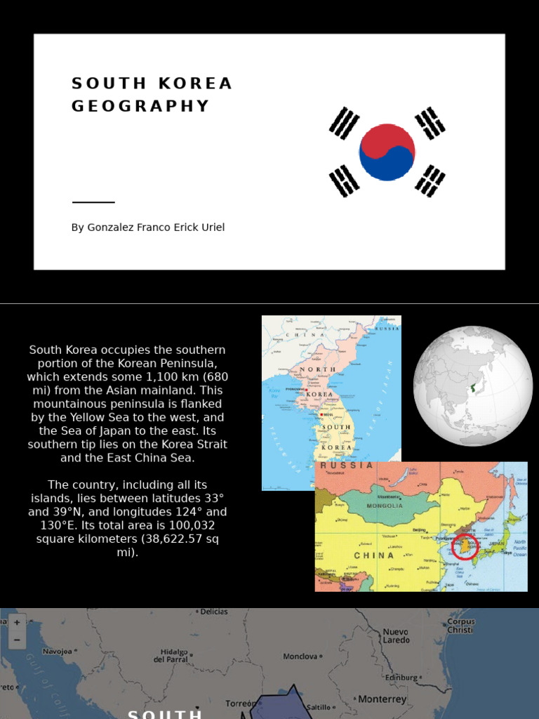 South Korea Geography PRESENTACION EN INGLES | PDF | South Korea ...