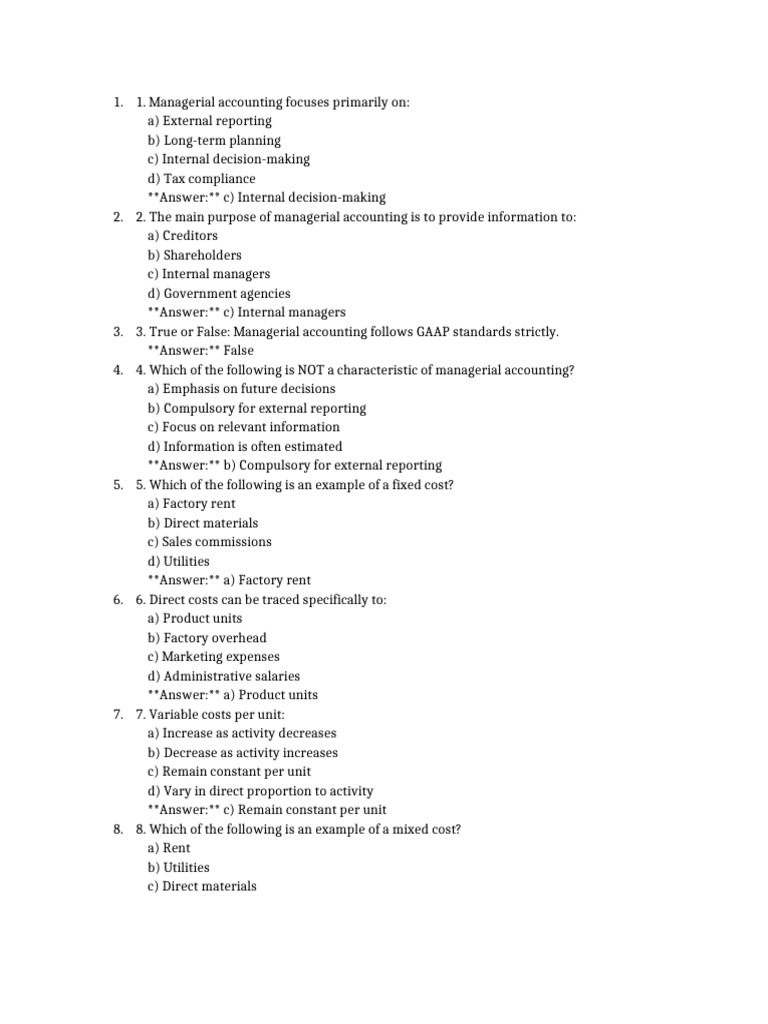 Managerial_Accounting_Midterm_Test_Bank_Complete | PDF | Cost | Cost ... Managerial_Accounting_Midterm_Test_Bank_Complete | PDF | Cost | Cost ...
