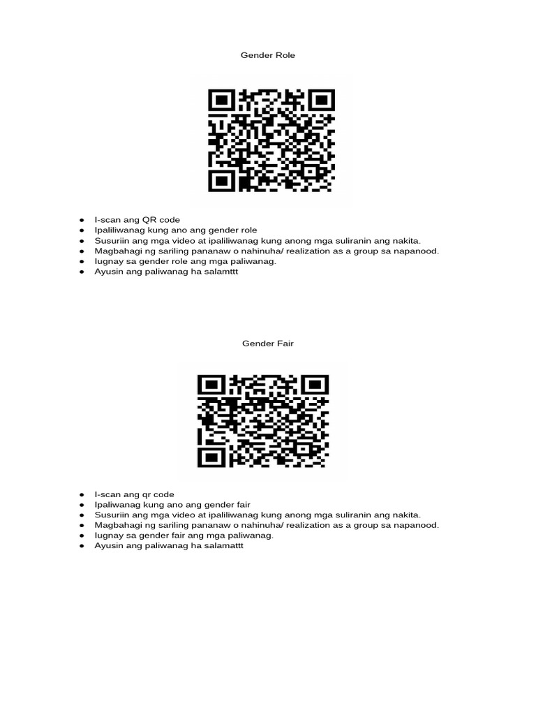 Mga QR codes | PDF