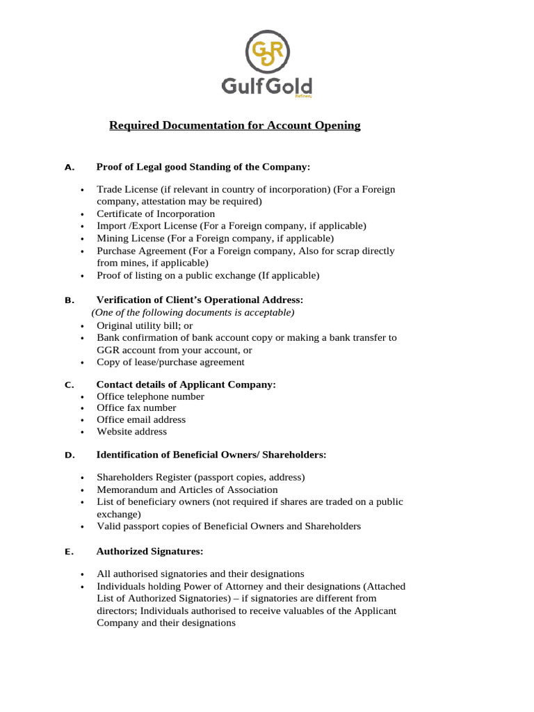 Documentation Requirement | PDF | Law