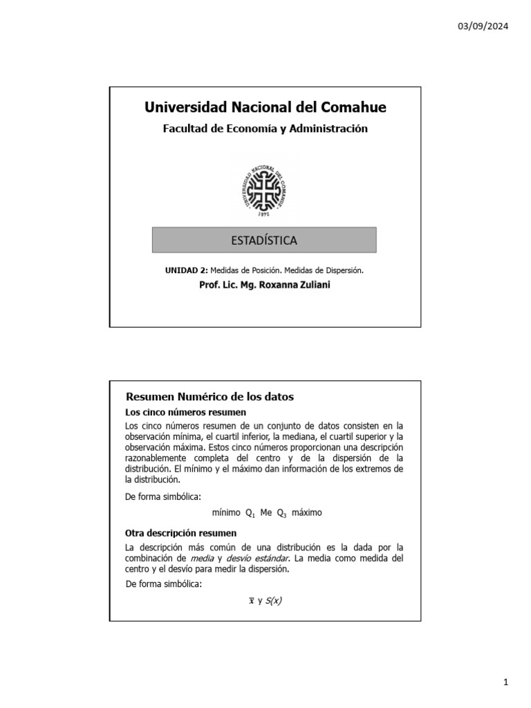 2 Clase3 24 | PDF | Dispersión estadística | Oblicuidad