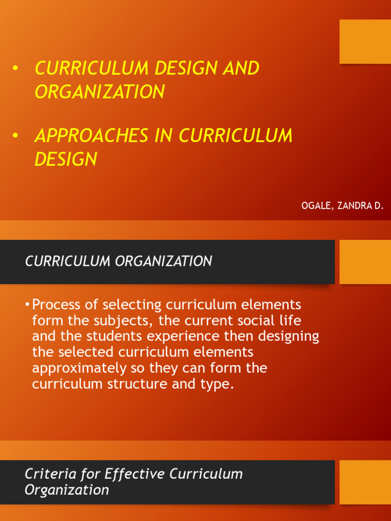 Curriculum Design Approaches Explained | PDF | Curriculum | Cognitive Science