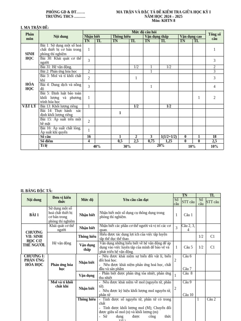 De 1 KHTN 8 KNTT (CT 5 5) | PDF