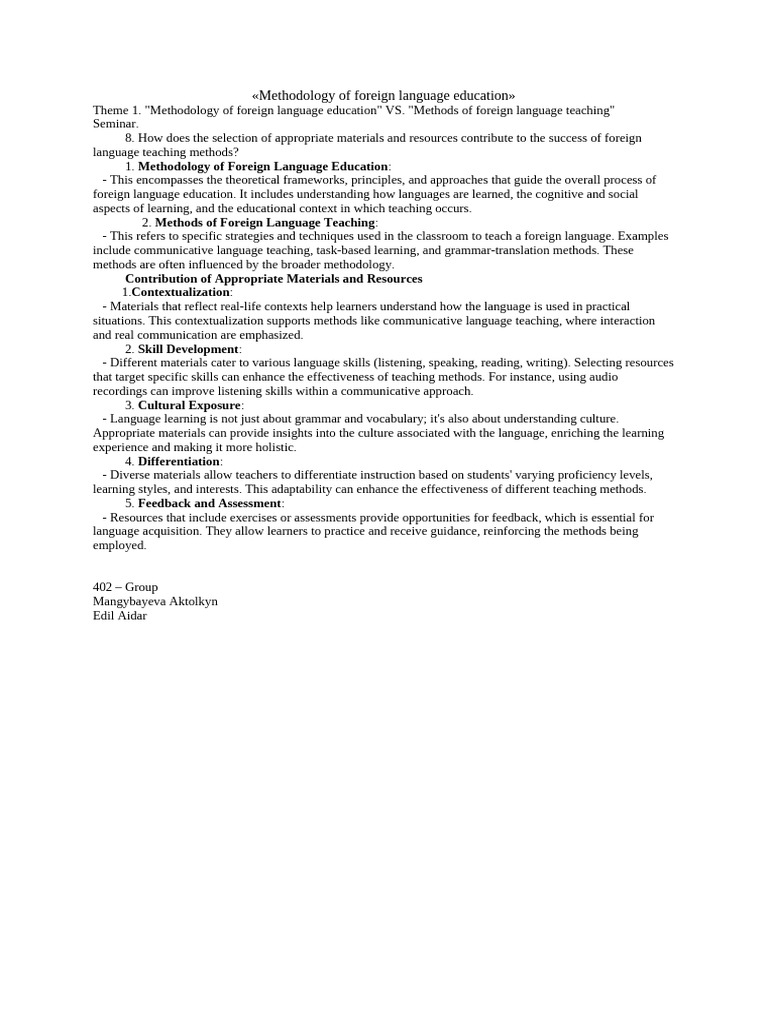 Seminar | PDF | Language Education | Foreign Language