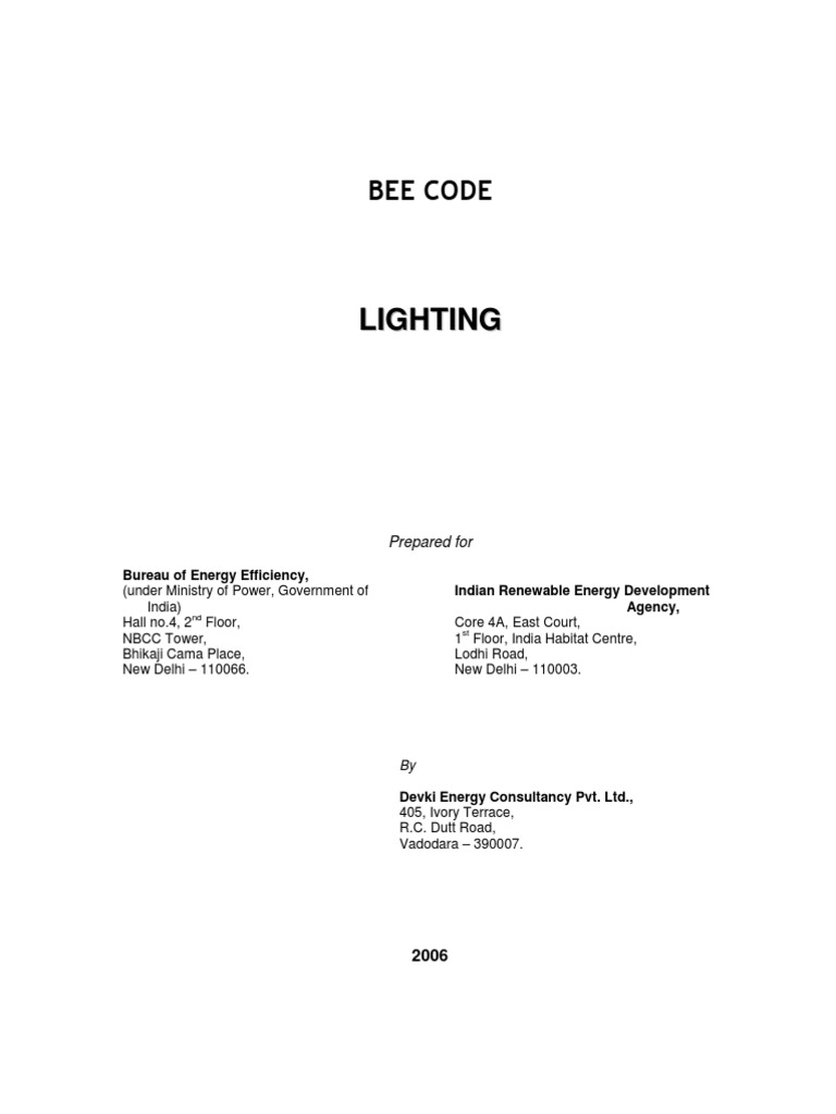 Bee Code - Lighting | PDF | Lighting | Electrodynamics