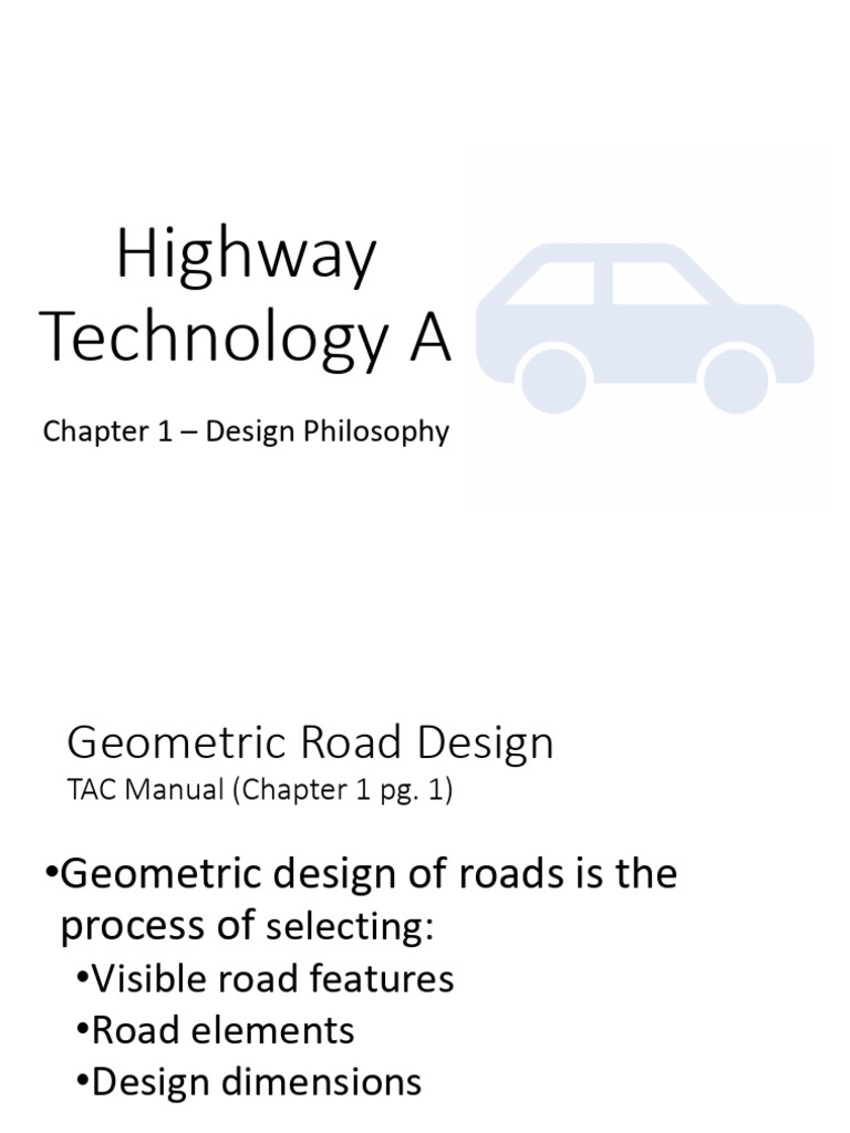 Geometric Road Design Principles | PDF | Road | Transport