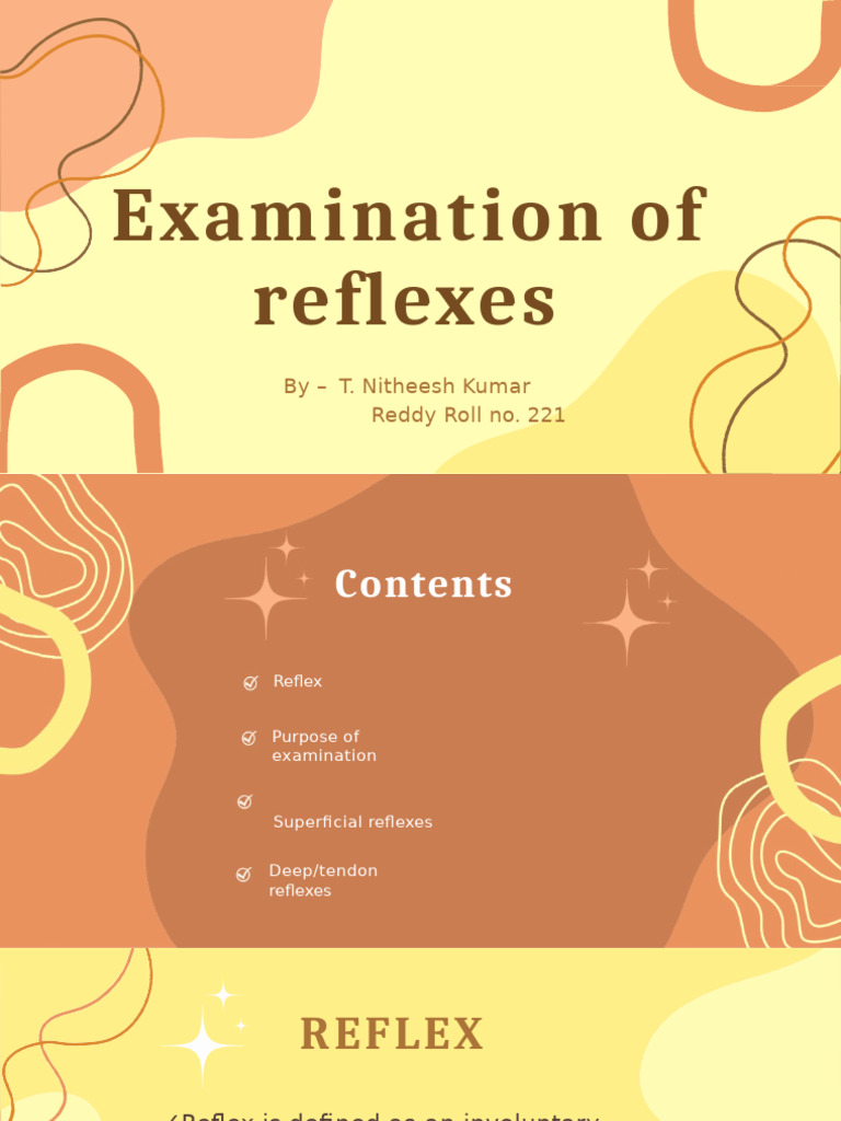 Elbow Reflex Examination Guide | PDF | Anatomical Terms Of Motion | Elbow