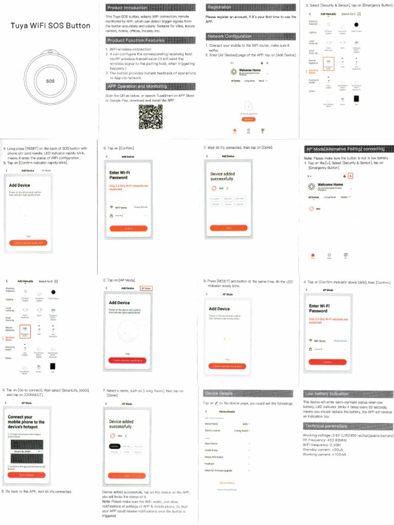 Tuya Wifi Sos Button | PDF