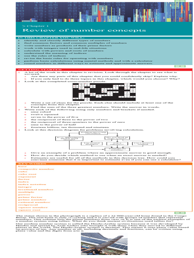Number Concepts Review for IGCSE Math | PDF | Numbers | Prime Number