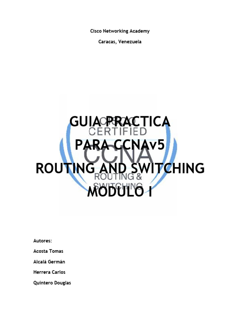 Practica Guia Ccna Mod I 001 (Original) | PDF | Dirección IP | Estándares de red